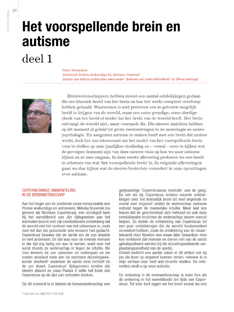 P - Het Voorspellende Brein en Autisme | PDF
