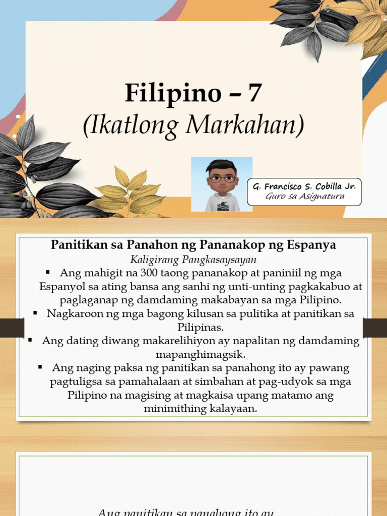 6 Panitikan Sa Panahon NG Pananakop NG Espanya | PDF