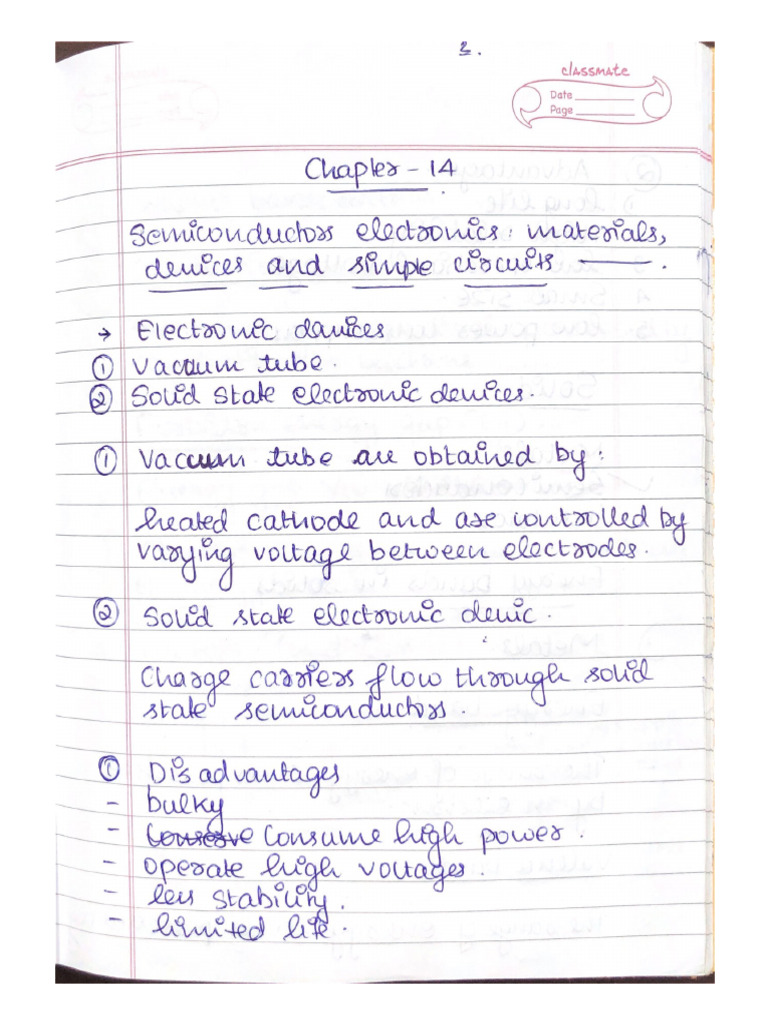 Semiconductor Hand Written Notes | PDF