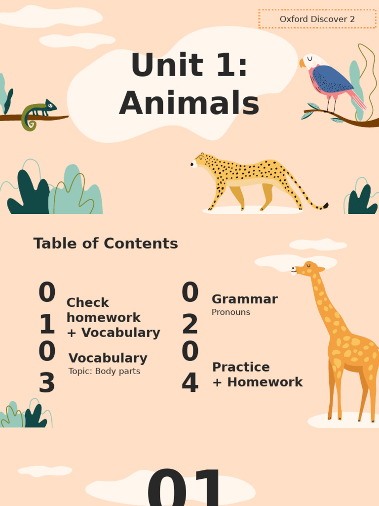 Oxford Discover 2: Unit 1 Animals | PDF