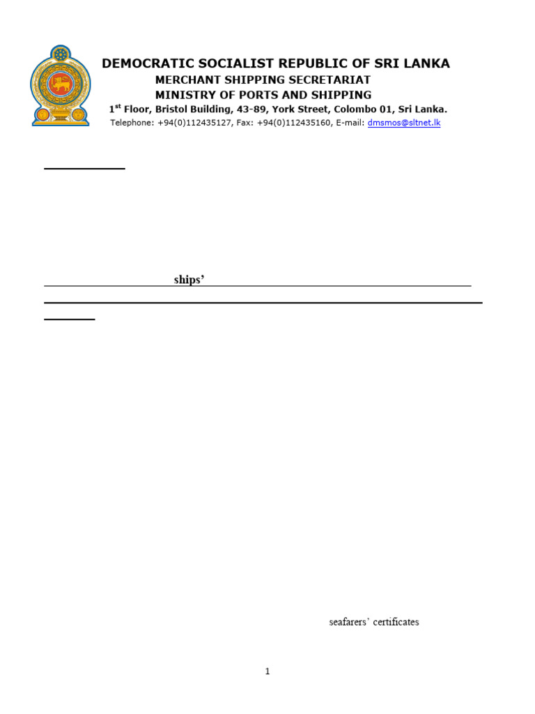 MSN_02_2020-Guidance relating to the ships’ statutory certificates | PDF