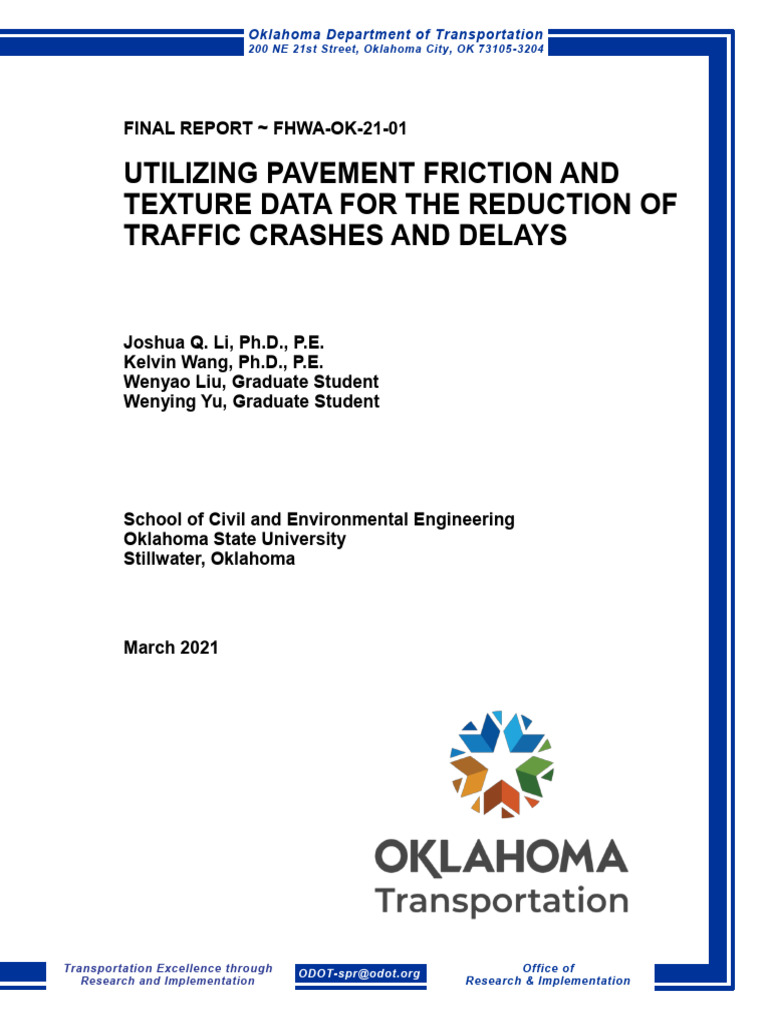 Dot 57408 DS1 | PDF | Road Surface | Friction