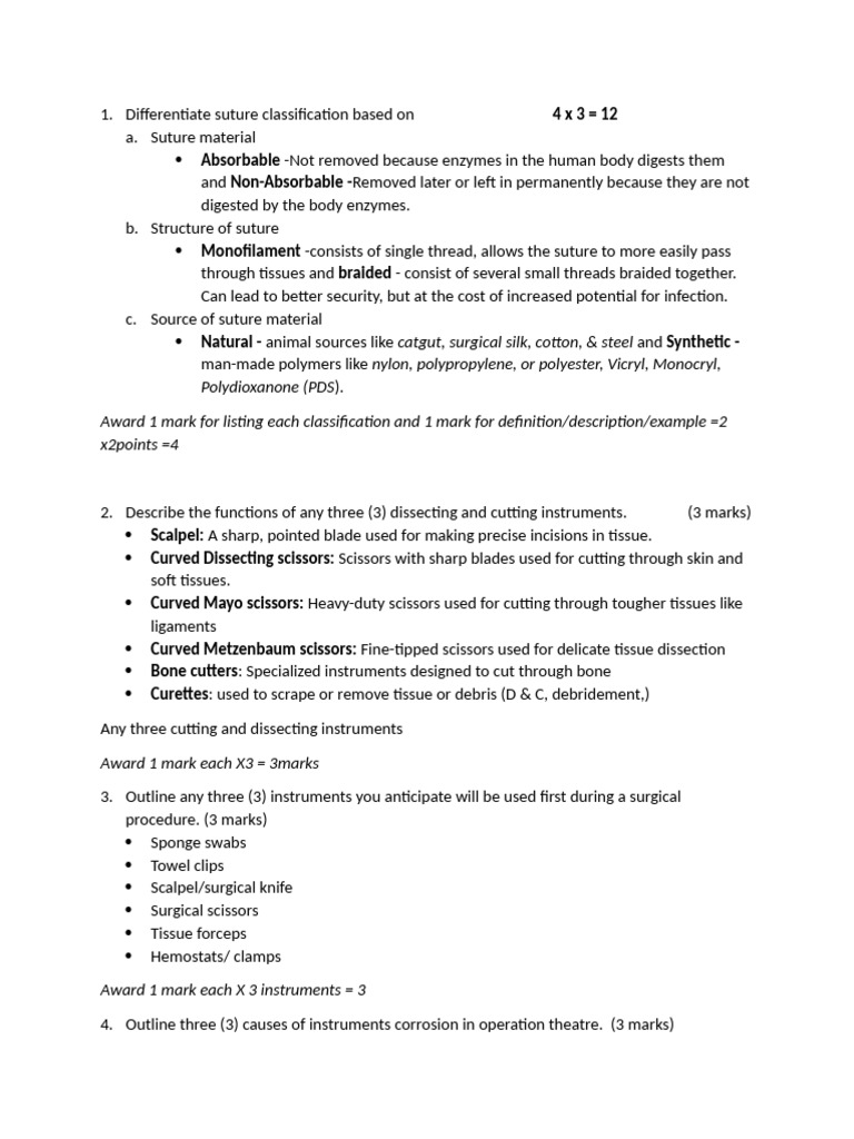 Maintenance of Theatre Instruments and Appararus | PDF | Surgical ...