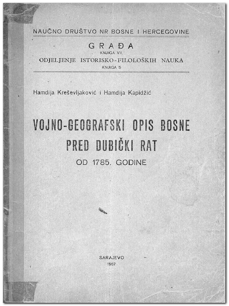 Vojno-geografski-opis-Bosne-pred-Dubički-rat-1-8 | PDF
