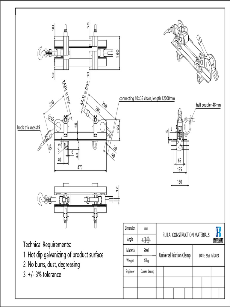 Universal Friction Clamp - RUI LAI | PDF | Mechanical Engineering ...