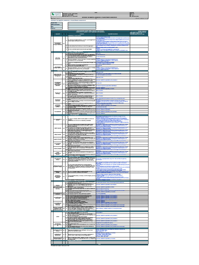 FSA-040-Contractor HSE Capability Assessment and Pre-Qualification Questionnaire | PDF | Risk ...