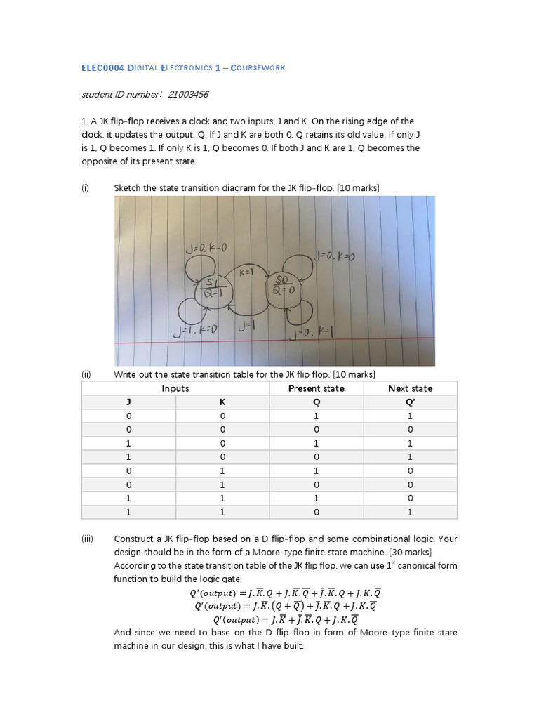 ELEC0004 Coursework 1 | PDF | Theory Of Computation | Electrical ...