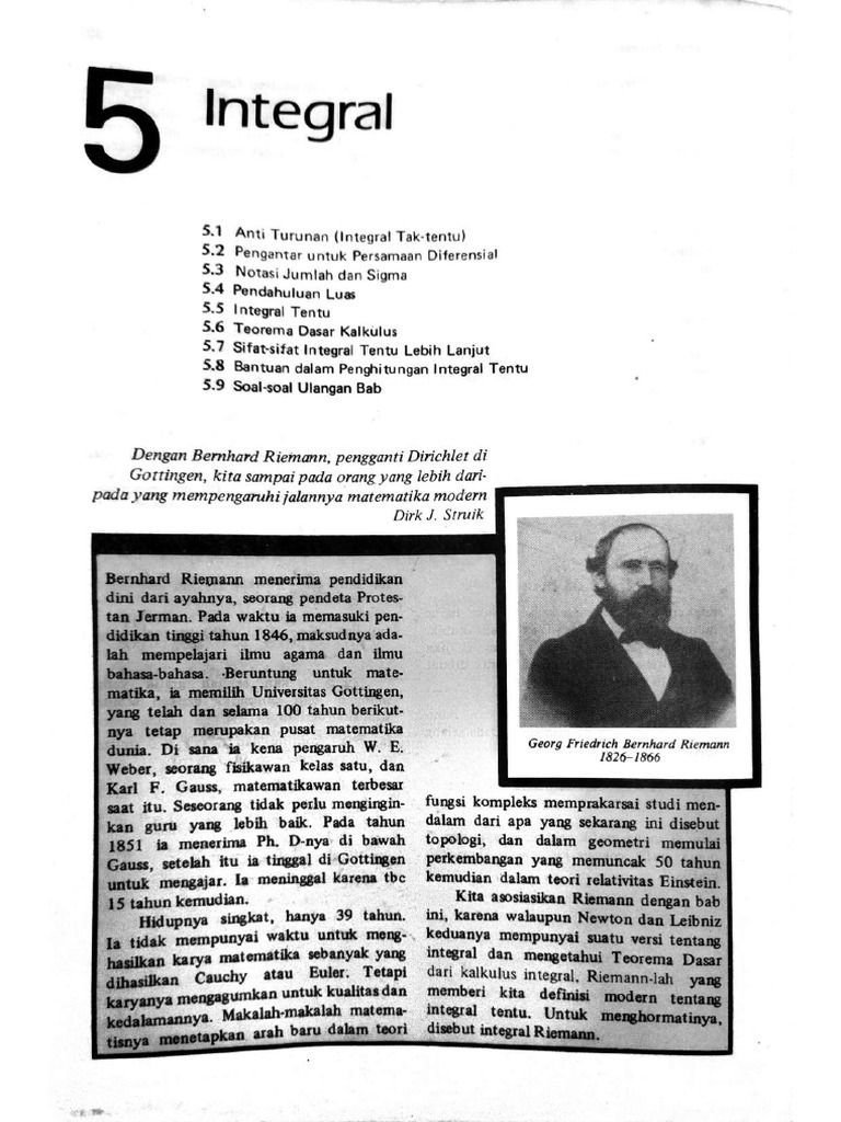 Kalkulus Integral (Integral Tak Tentu) Materi Minggu 2 | PDF