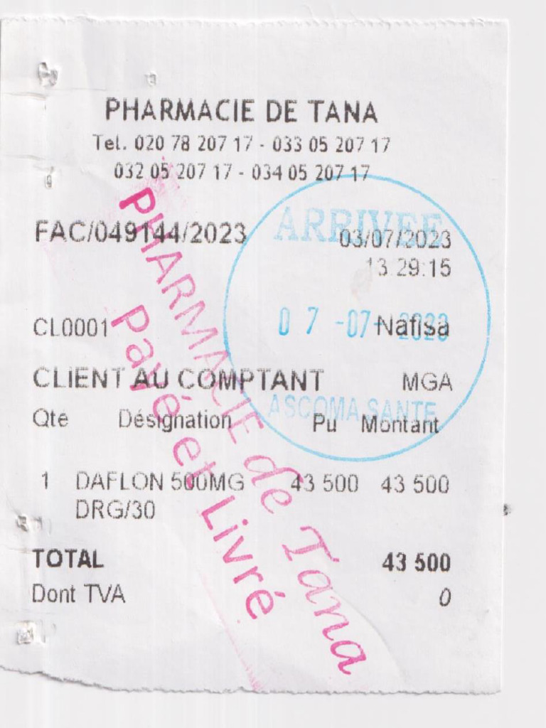 Scan Ticket de Caisse | PDF