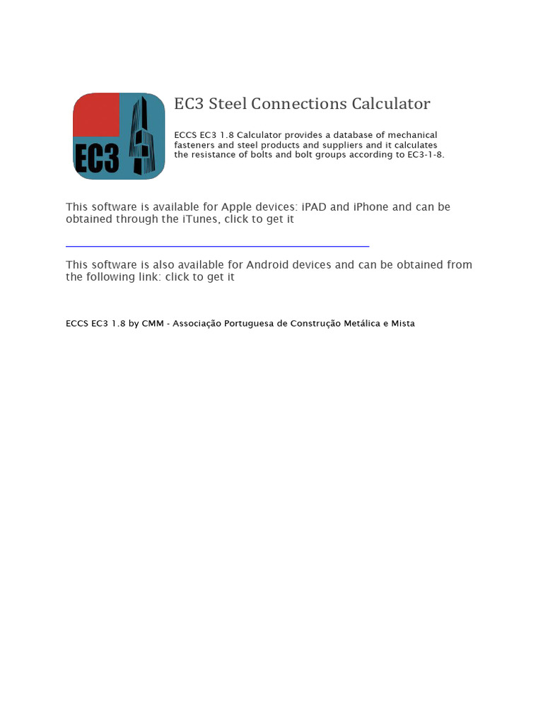 EC3 Steel Connections Calculator | PDF