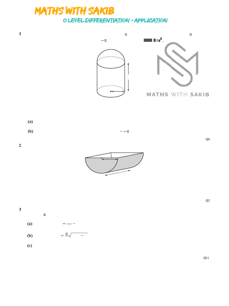 AM Differentiation Application (Reduced) | PDF | Sphere | Area