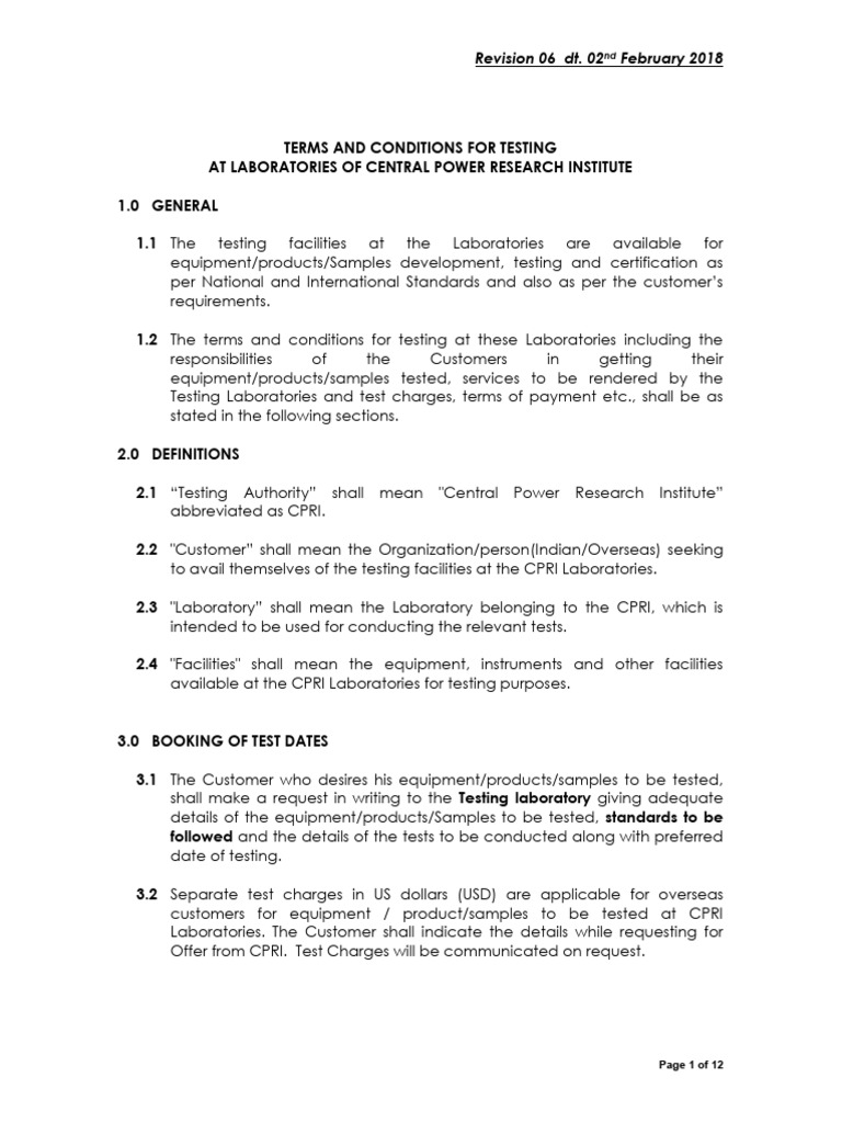 TermsConditions R06 | PDF | Transformer | Arbitration