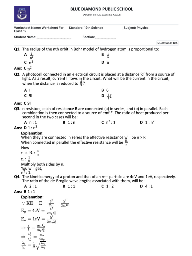 Worksheet 1 Mcqs (Pyqs) | PDF