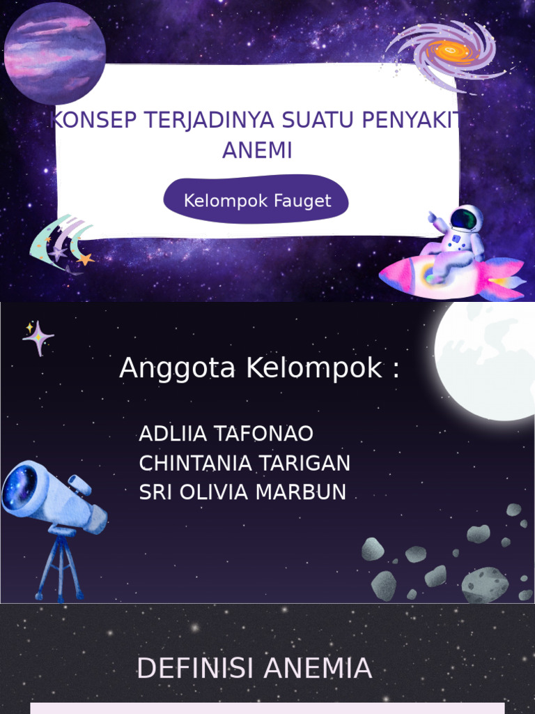 Ungu Putih Ilustrasi Tema Angkasa Tugas Presentasi Kelompok | PDF