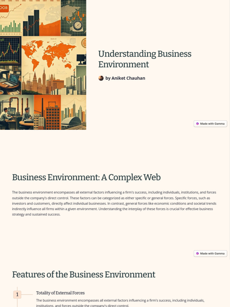 Understanding Business Environment | PDF | Globalization | Market ...