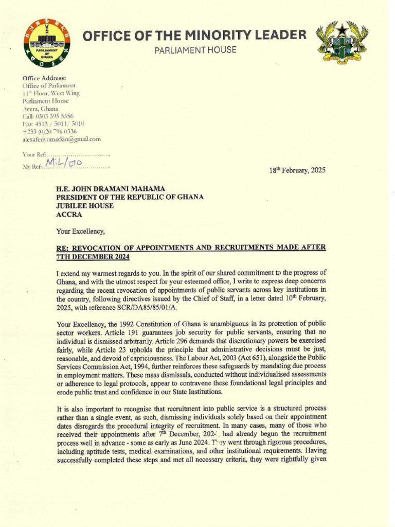 H.E. Letter | PDF