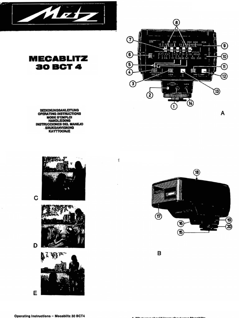Metz 30 BCT4 Ripulito | PDF