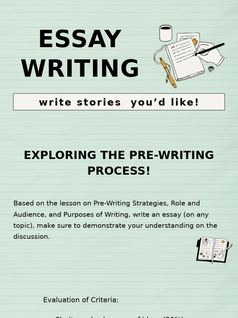 Pre-Writing Strategies Essay Guide | PDF