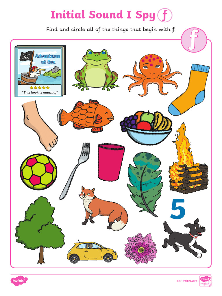 Initial Sound I Spy F | PDF