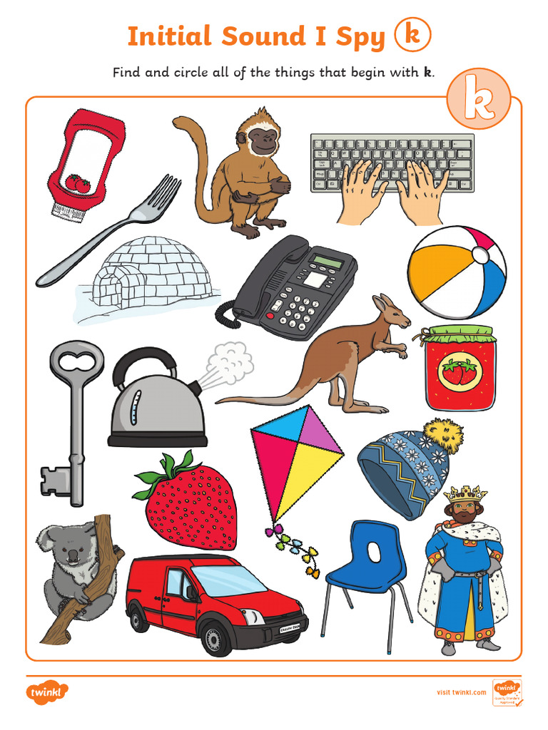 Initial Sound I Spy K | PDF