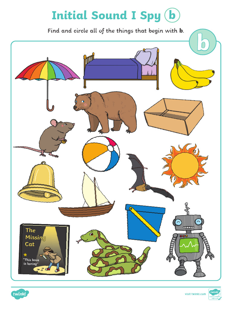Initial Sound I Spy b | PDF