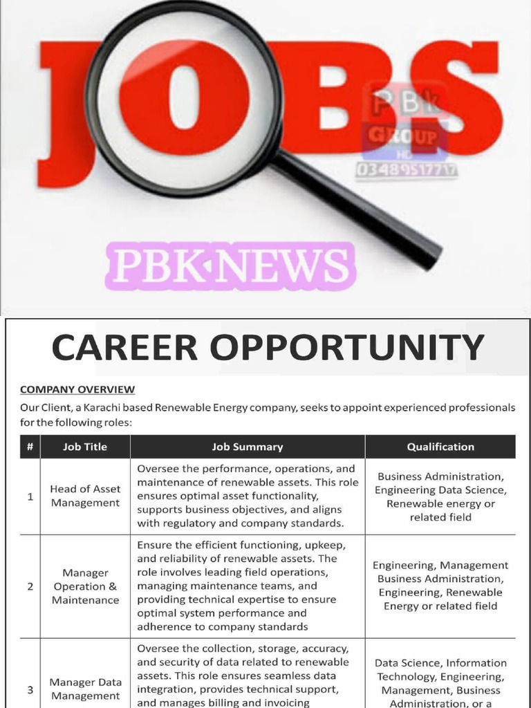 Job's 21 January 2025 Aman PBK Wazirgi ? | PDF