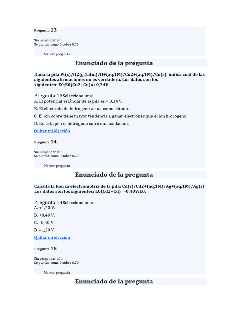 Enunciado de La Pregunta | PDF