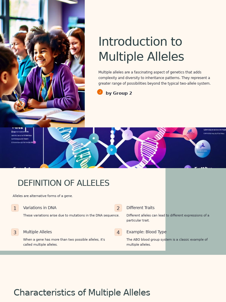 Understanding Multiple Alleles in Genetics | PDF | Dominance (Genetics ...