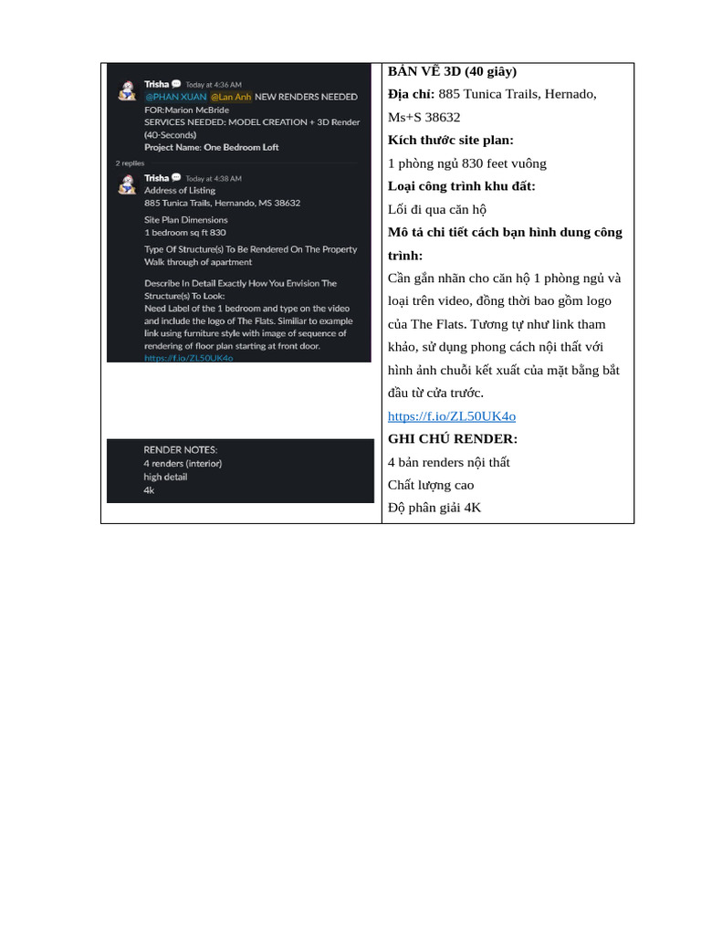 Marion McBride - One Bedroom Loft | PDF