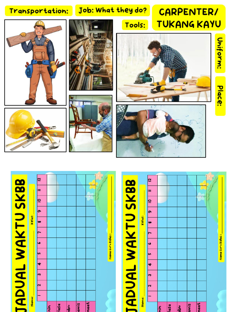 Carpenter Job Schedule Template | PDF