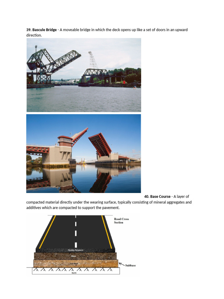 Bridge Construction Glossary | PDF | Concrete | Beam (Structure)