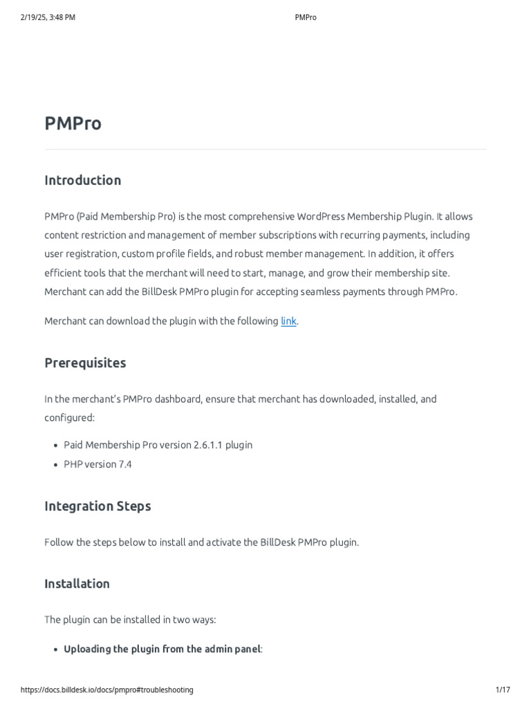 PMPro | PDF | Word Press | Qr Code