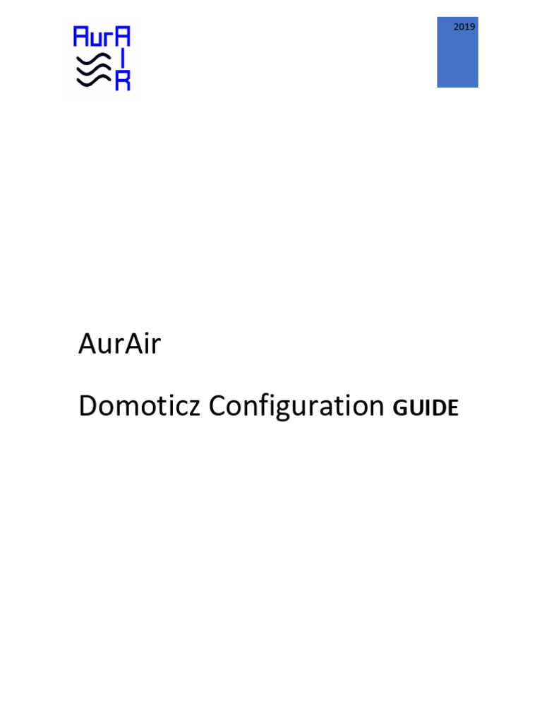 AurAir Domoticz Configuration Guide | PDF | Computing | Software
