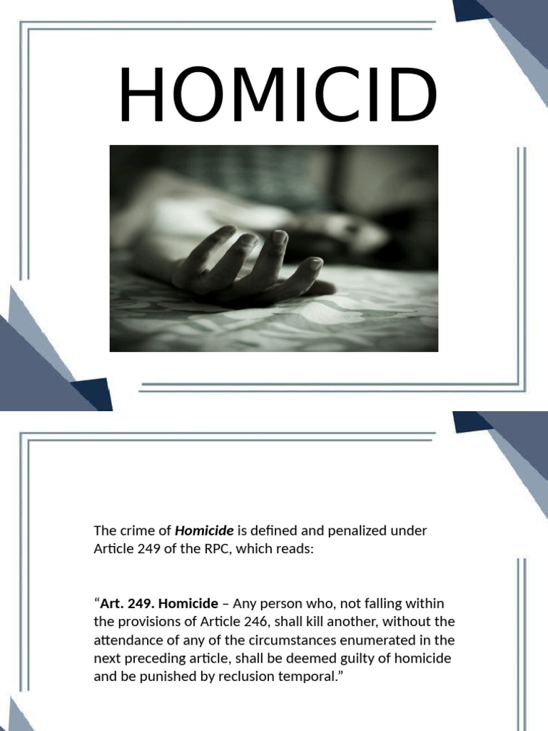 Homicide Report 2 | PDF | Murder | Manslaughter