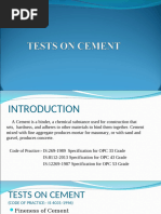 IS Codes for Cement Testing Methods | PDF