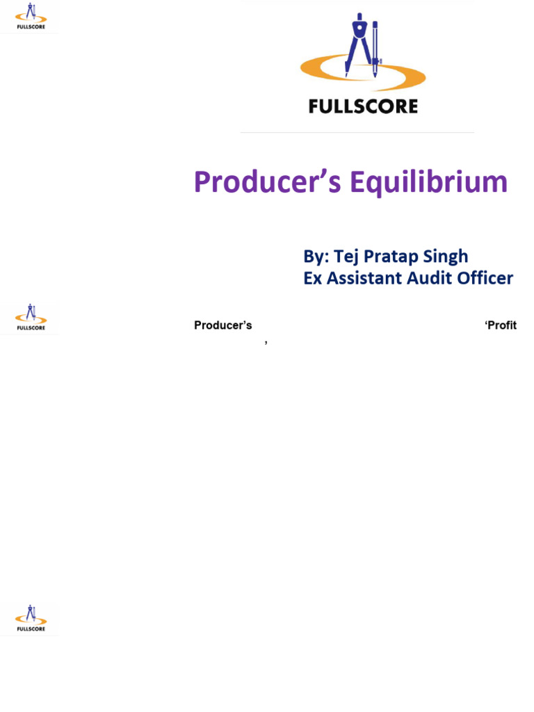 Producer-S Equilibrium - 22864137 - 2024 - 10 - 29 - 14 - 16 | PDF