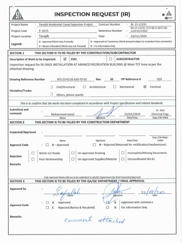 BI-15-12191-TCF-IR-E-0013-00-AFAQ-ESEC | PDF