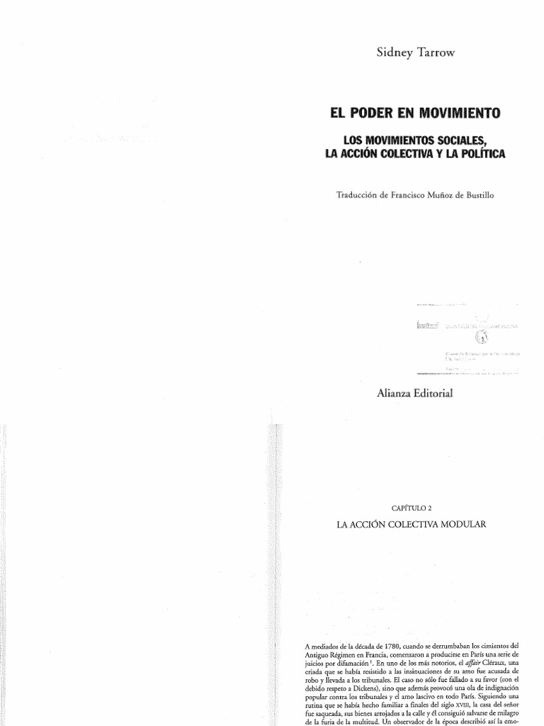 1 Tarrow El Poder en Movimiento Cap 2 | PDF