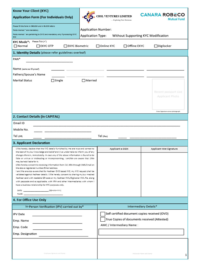 KYC Form Submission Guide | PDF | Government And Personhood | Access ...