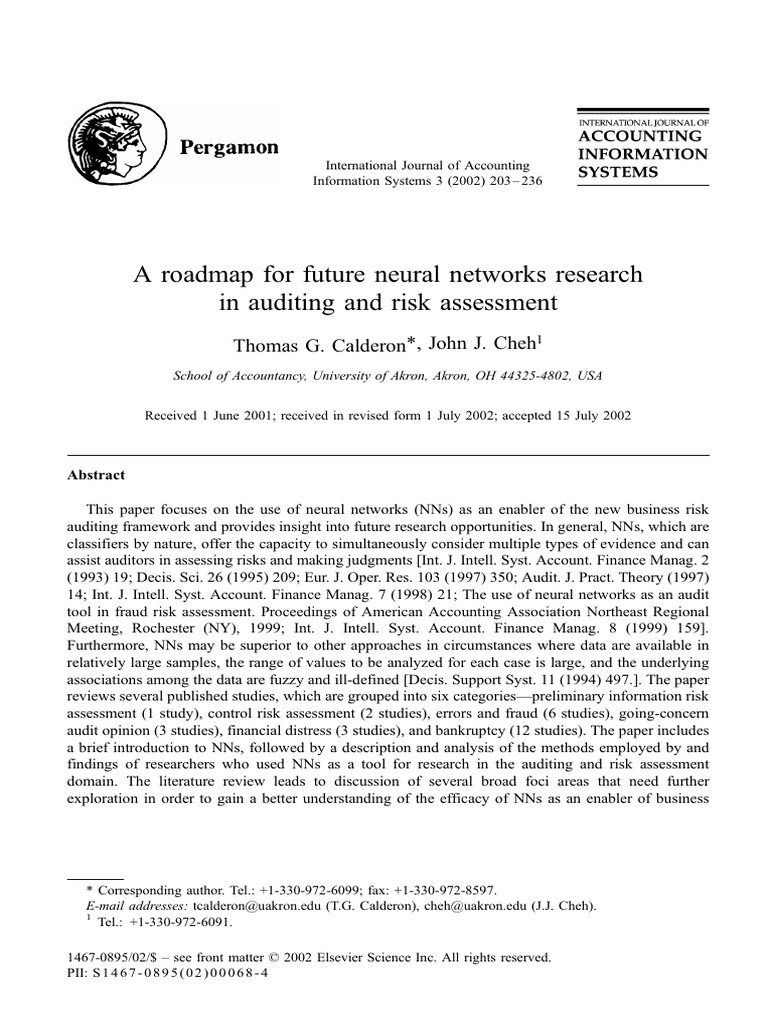 Neural Networks in Risk-Based Auditing | PDF | Audit | Risk