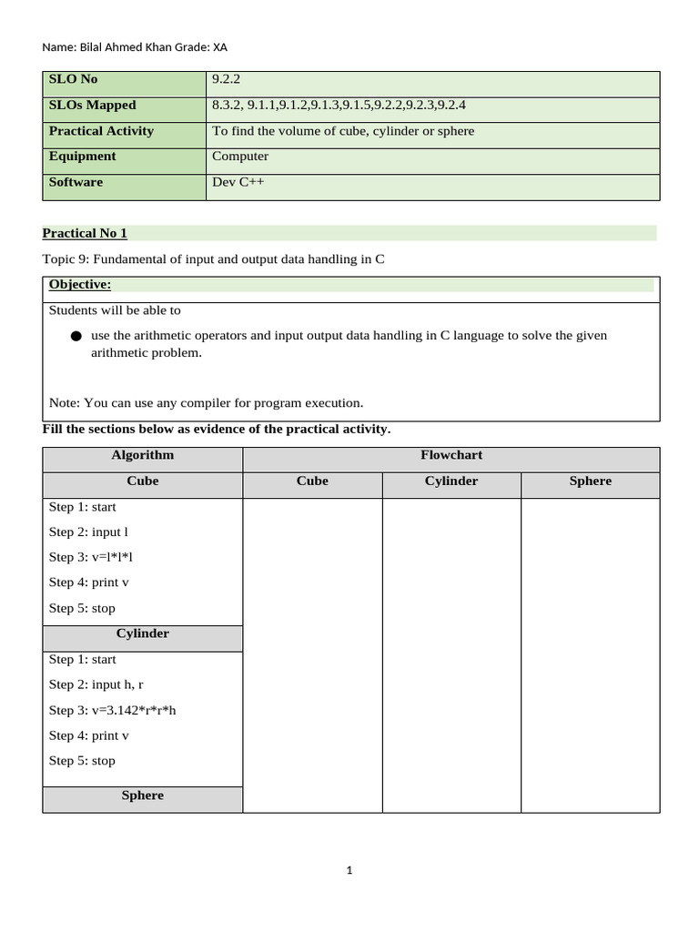 prac 1 | PDF | Applied Mathematics | Computer Science