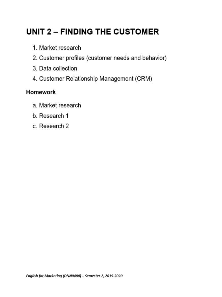 Finding Customers in Marketing | PDF