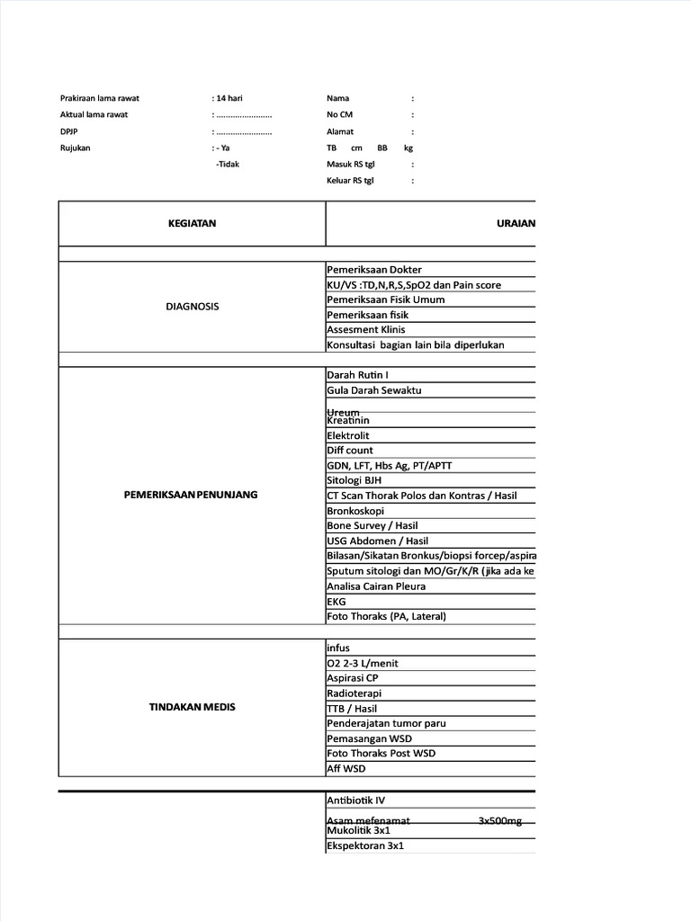 PDF Clinical Pathway Kanker Paruxlsx - Compress | PDF