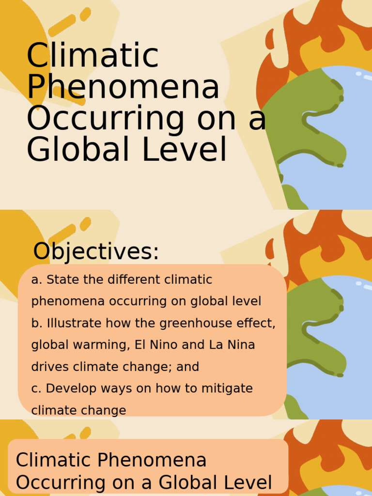 Global Climate Phenomena Explained | PDF