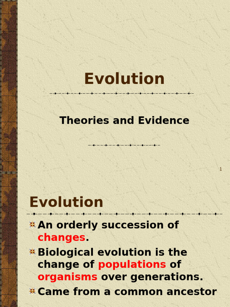 Evolution Theories: Lamarck to Darwin | PDF | Natural Selection | Evolution