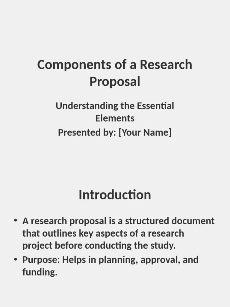 Final Research Proposal | PDF | Methodology | Experiment