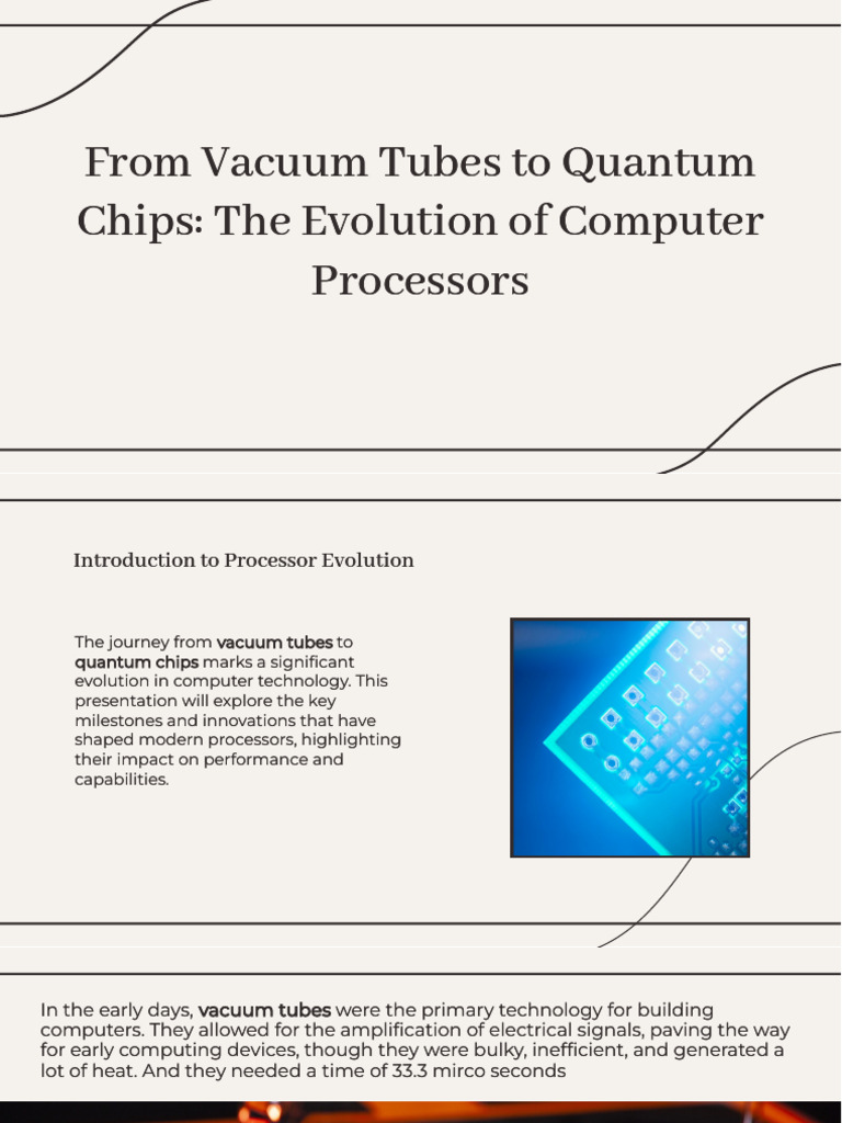 Evolution of Processors in Computers | PDF
