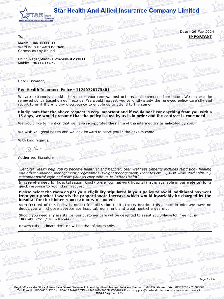policy copy | PDF | Insurance | Asthma