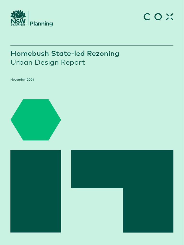 Homebush Urban Design Report - Nov 2024 | PDF | Sydney | Urbanization
