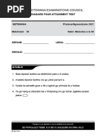 JC Setswana Revision Papers | PDF